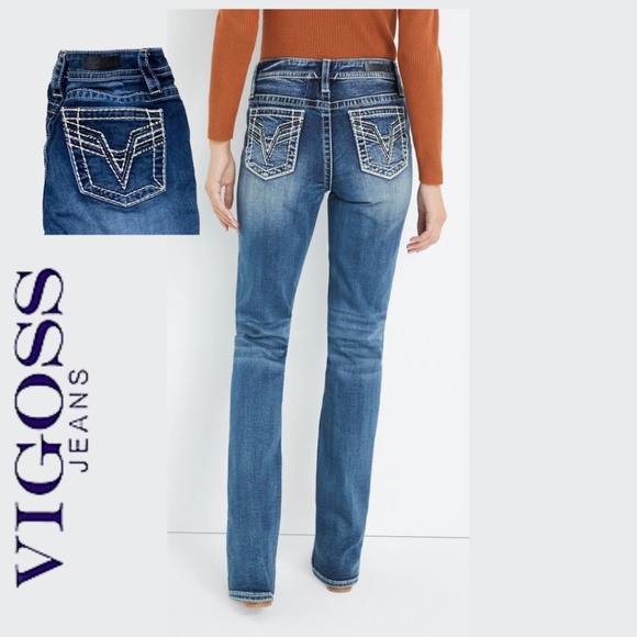 Vigoss | Jeans | Vigoss Straight High Rise Button Fly Jean | Poshmark